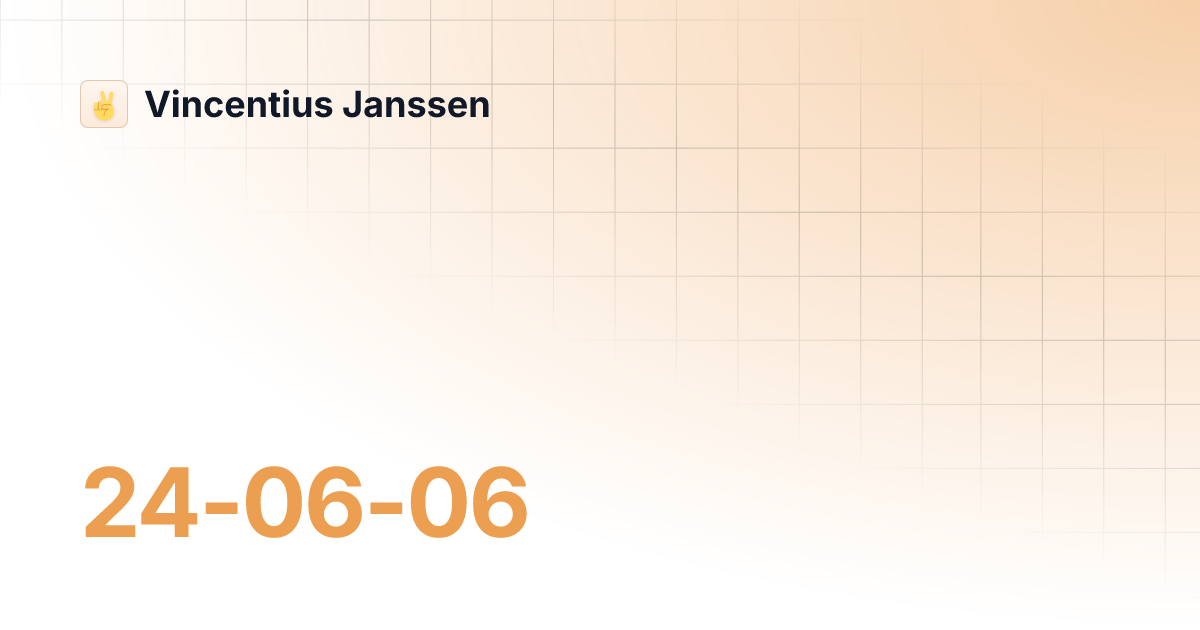 24-06-06 | Vincentius Janssen